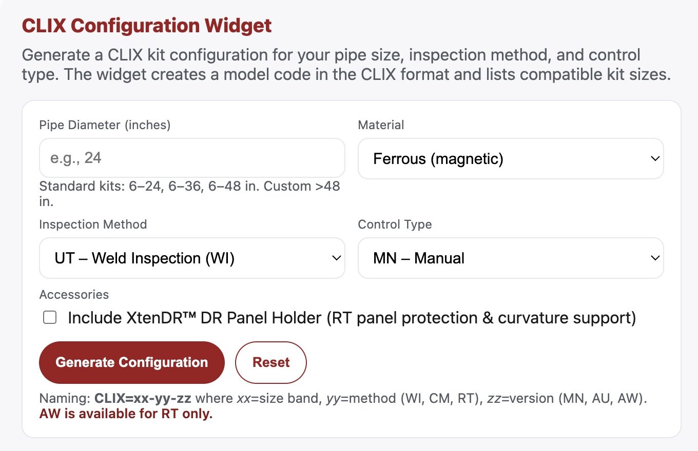 CLIX Configurator Tool - Build Your Scanner | ScanTech